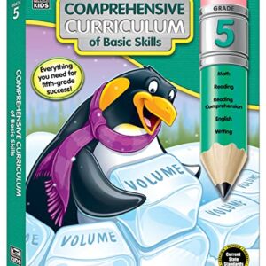 Carson Dellosa Comprehensive Curriculum of Basic Skills 5th Grade Workbooks All Subjects for Ages 10-11, Math, Reading Comprehension, Writing, Grammar, Geometry and More, Grade 5 Workbooks (544 pgs)