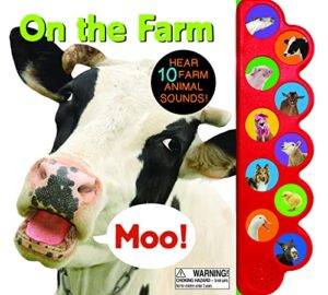 on the farm sound book-hear 10 farm animal sounds! (flowerpot press 10 button sound books)