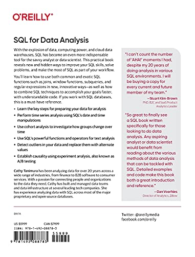 SQL for Data Analysis: Advanced Techniques for Transforming Data into Insights