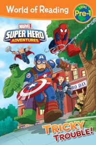 world of reading: super hero adventures: tricky trouble!: level pre-1