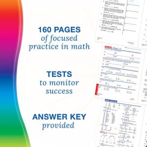 Spectrum 4th Grade Math Workbooks, Ages 9 to 10, 4th Grade Math, Multiplication, Division, Fractions, Decimals, Algebra, Measurement Conversions, and Geometry Workbook - 160 Pages