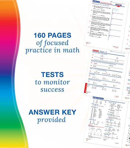 Spectrum 4th Grade Math Workbooks, Ages 9 to 10, 4th Grade Math, Multiplication, Division, Fractions, Decimals, Algebra, Measurement Conversions, and Geometry Workbook - 160 Pages