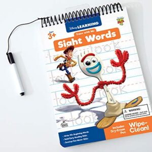 Disney Learning Toy Story 4 Trace With Me Wipe Clean Sight Words Activity Book for Kids Ages 3+, Tracing Sight Words Dry Erase Activities, Preschool and Kindergarten Early Reading and Writing Practice