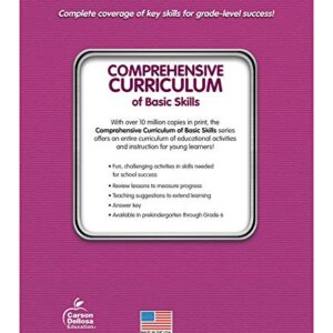 Carson Dellosa Comprehensive Curriculum of Basic Skills 6th Grade Workbooks All Subjects for Ages 11-12, Math, Reading Comprehension, Writing, Grammar, Fractions, Geometry, Grade 6 Workbooks (544 pgs)