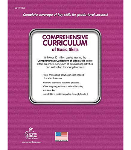 Carson Dellosa Comprehensive Curriculum of Basic Skills 6th Grade Workbooks All Subjects for Ages 11-12, Math, Reading Comprehension, Writing, Grammar, Fractions, Geometry, Grade 6 Workbooks (544 pgs)