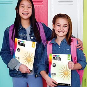 Spectrum 4th Grade Math Workbooks, Ages 9 to 10, 4th Grade Math, Multiplication, Division, Fractions, Decimals, Algebra, Measurement Conversions, and Geometry Workbook - 160 Pages