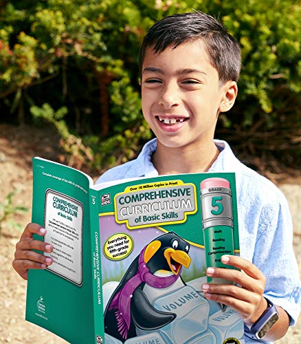 Carson Dellosa Comprehensive Curriculum of Basic Skills 5th Grade Workbooks All Subjects for Ages 10-11, Math, Reading Comprehension, Writing, Grammar, Geometry and More, Grade 5 Workbooks (544 pgs)