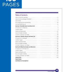 Summer Bridge Activities 4th to 5th Grade Workbook, Math, Reading Comprehension, Writing, Science, Social Studies, Fitness Summer Learning Activities, 5th Grade Workbooks All Subjects With Flash Cards