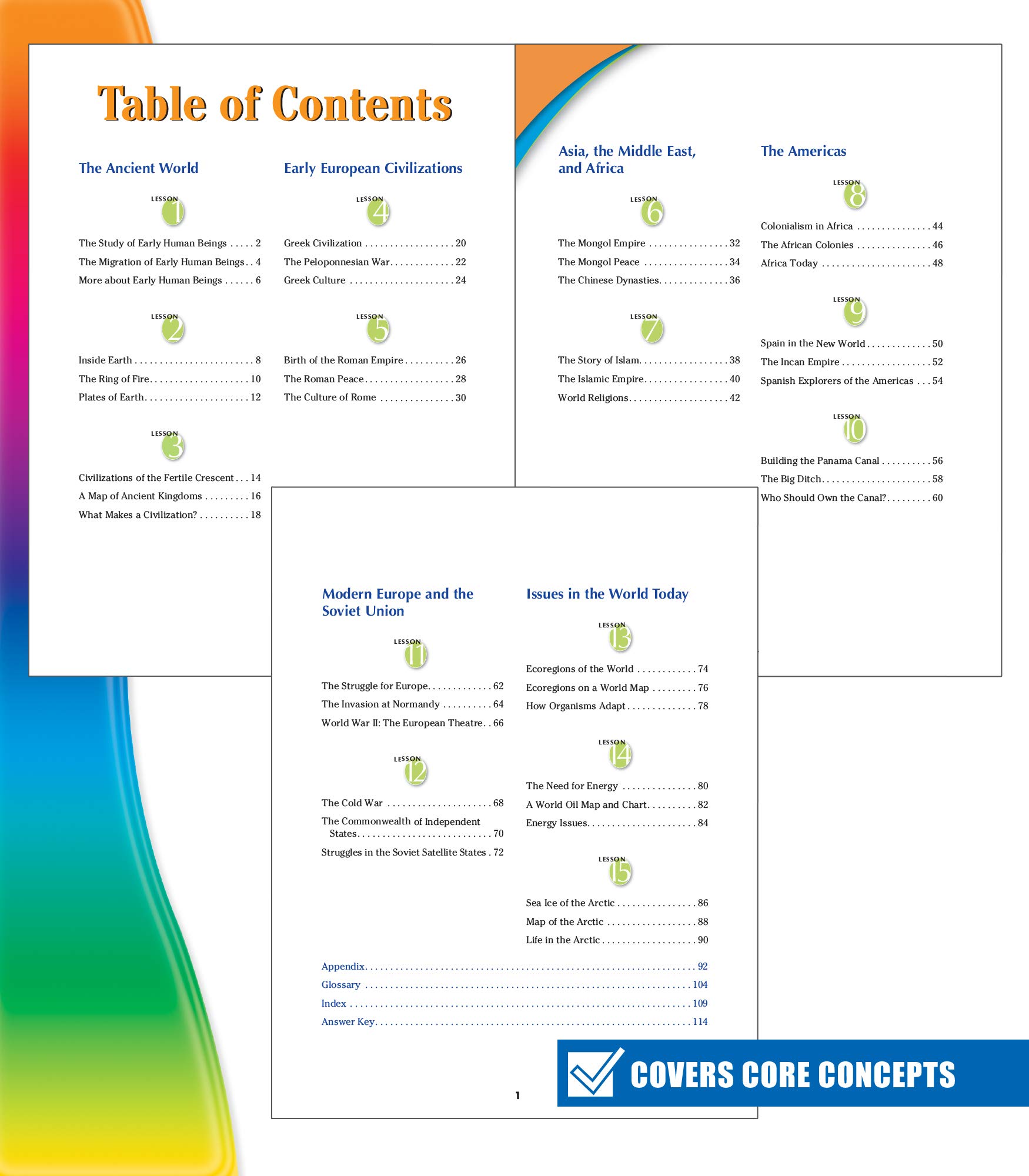 Spectrum Grade 6 Geography Workbook, 6th Grade Workbook Covering International Current Events, World Religions, Migration World History, and World Map ... or Homeschool Curriculum (Volume 96)