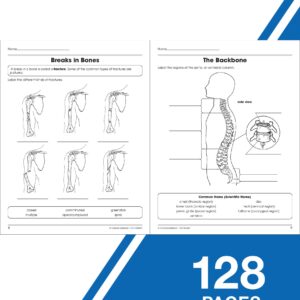 Carson Dellosa The 100+ Series: Human Body Workbook―Grades 5-8 Science Book, Human Anatomy, Bones, Muscles, Organs, the Nervous System, Health and Nutrition (128 pgs) (Volume 13)