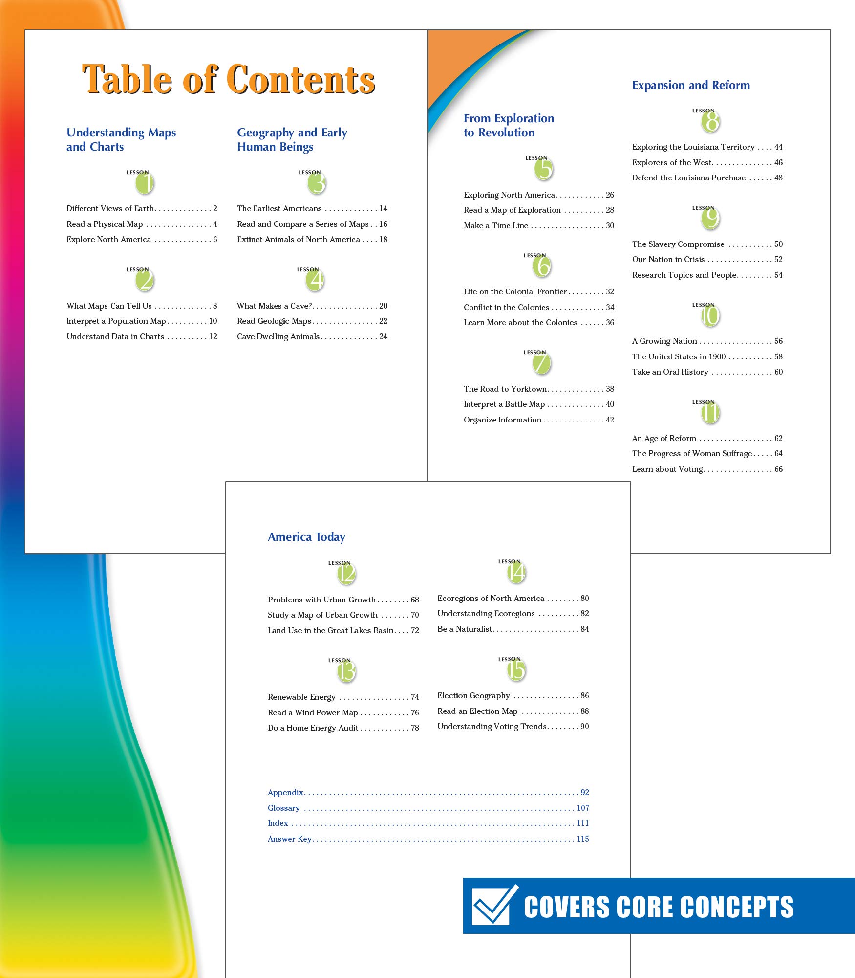 Spectrum Grade 5 US Geography Workbook, Ages 10 to 11, 5th Grade Social Studies, American History, Ecology, and US Map Skills, 5th Grade Geography Workbooks for Kids (Volume 95)