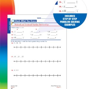 Spectrum 8th Grade Math Workbooks, Ages 13-14, Geometry, Integers, Rational & Irrational Numbers, and Pythagorean Theorem 8th Grade Math Practice, Grade 8 Math Workbook For Teens (Volume 9)