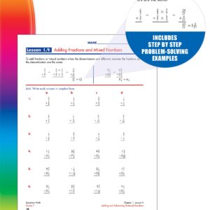 Spectrum 7th Grade Math Workbooks, Ages 12 to 13, 7th Grade Math, Algebra, Probability, Statistics, Ratios, Positive and Negative Integers, and Geometry Workbook - 160 Pages (Volume 8)