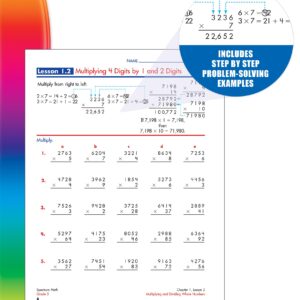 Spectrum 5th Grade Math Workbooks, Ages 10 to 11, Math Workbooks Grade 5 Covering Fractions, Decimals, Algebra Prep, Geometry, and More, Math Book for 5th Graders (Volume 6)