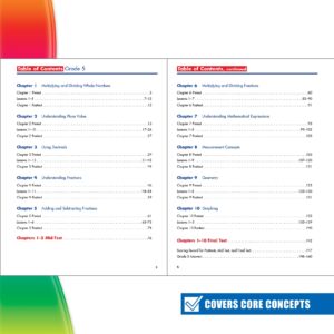 Spectrum 5th Grade Math Workbooks, Ages 10 to 11, Math Workbooks Grade 5 Covering Fractions, Decimals, Algebra Prep, Geometry, and More, Math Book for 5th Graders (Volume 6)