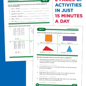 Summer Bridge Activities 4th to 5th Grade Workbook, Math, Reading Comprehension, Writing, Science, Social Studies, Fitness Summer Learning Activities, 5th Grade Workbooks All Subjects With Flash Cards