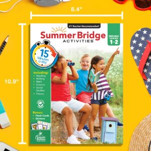 Summer Bridge Activities 1st Grade Workbooks to 2nd Grade Workbooks, Math, Reading Comprehension, Writing, Science Summer Learning Activities, 2nd Grade Workbooks All Subjects With Flash Cards