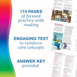 Spectrum Reading Comprehension Grade 2, Ages 7 to 8, Second Grade Reading Comprehension Workbook, Nonfiction and Fiction Passages, Story Structure and Main Ideas - 174 Pages