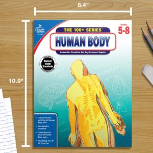 Carson Dellosa The 100+ Series: Human Body Workbook―Grades 5-8 Science Book, Human Anatomy, Bones, Muscles, Organs, the Nervous System, Health and Nutrition (128 pgs) (Volume 13)