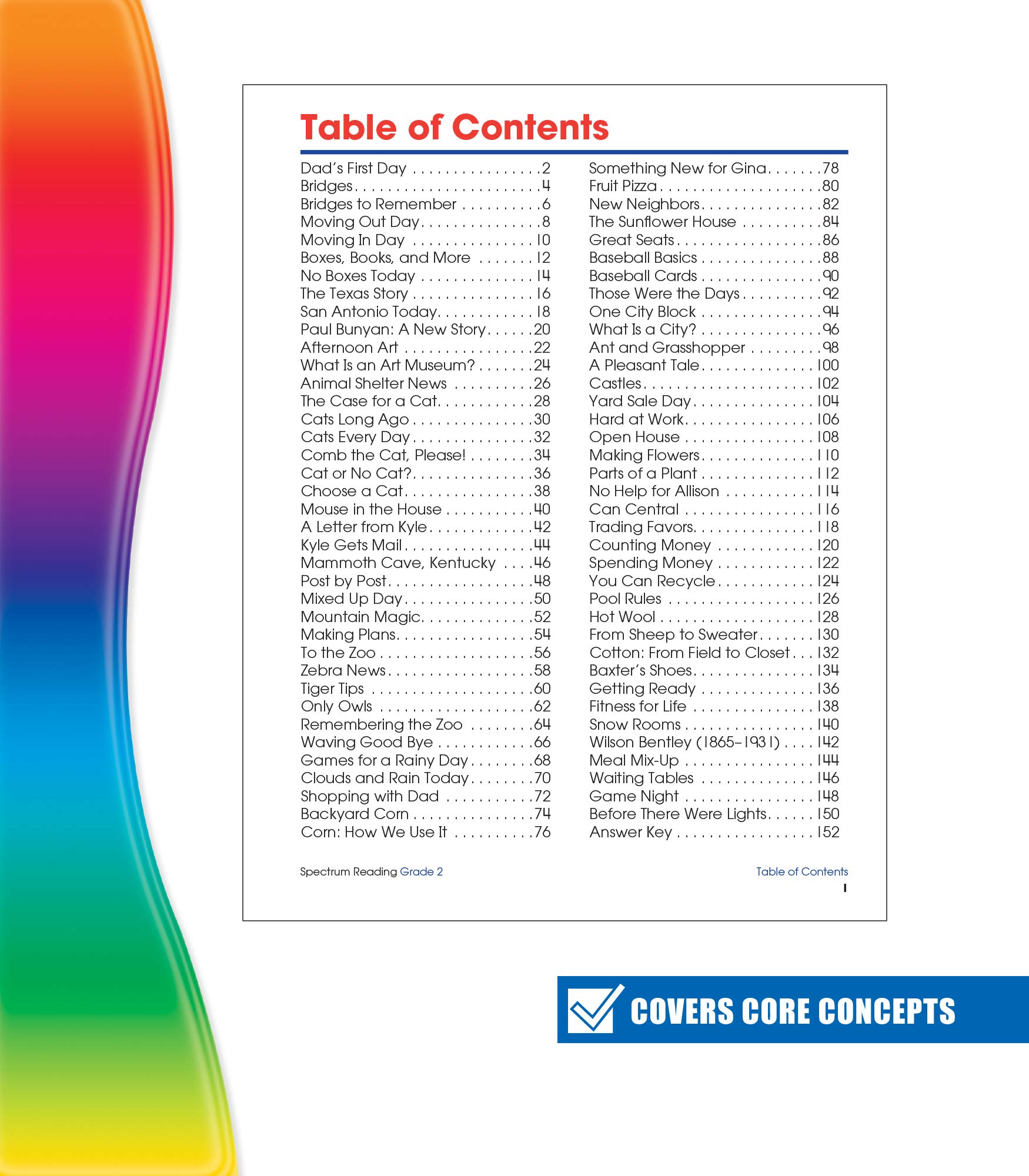 Spectrum Reading Comprehension Grade 2, Ages 7 to 8, Second Grade Reading Comprehension Workbook, Nonfiction and Fiction Passages, Story Structure and Main Ideas - 174 Pages