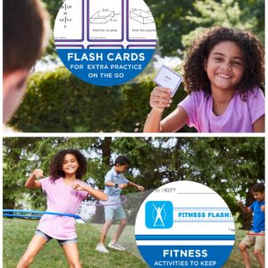 Summer Bridge Activities 4th to 5th Grade Workbook, Math, Reading Comprehension, Writing, Science, Social Studies, Fitness Summer Learning Activities, 5th Grade Workbooks All Subjects With Flash Cards