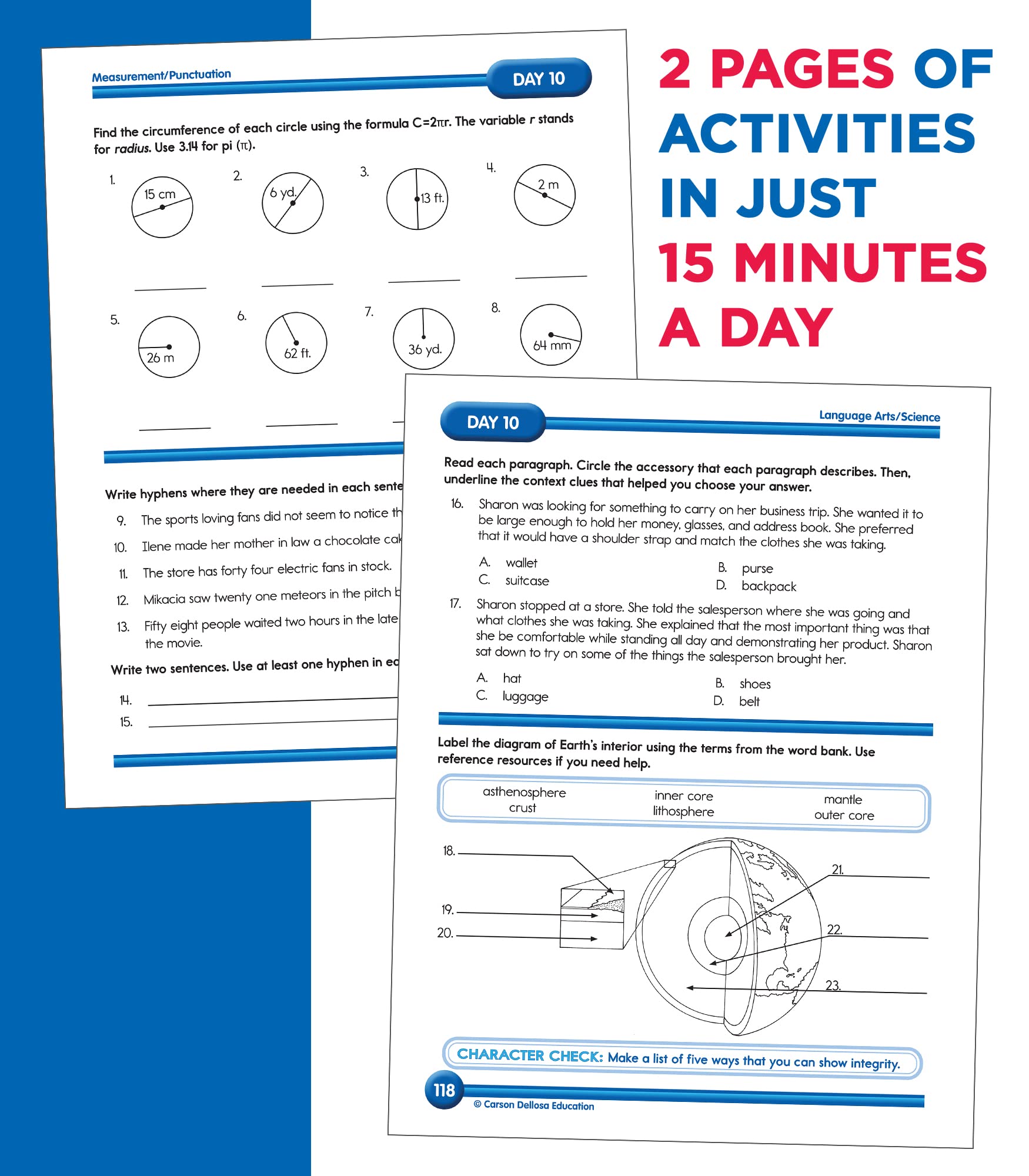 Summer Bridge Activities 6th to 7th Grade Workbooks, Math, Reading Comprehension, Writing, Science, Social Studies, Fitness Summer Learning, 7th Grade Workbooks All Subjects With Flash Cards