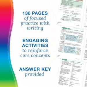 Spectrum 6th Grade Writing Workbooks, Ages 11 to 12, 6th Grade Writing, Informative, Argumentative, and Descriptive Story Writing Prompts, Writing Practice - 136 Pages