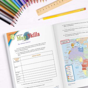 Spectrum Grade 6 Geography Workbook, 6th Grade Workbook Covering International Current Events, World Religions, Migration World History, and World Map ... or Homeschool Curriculum (Volume 96)