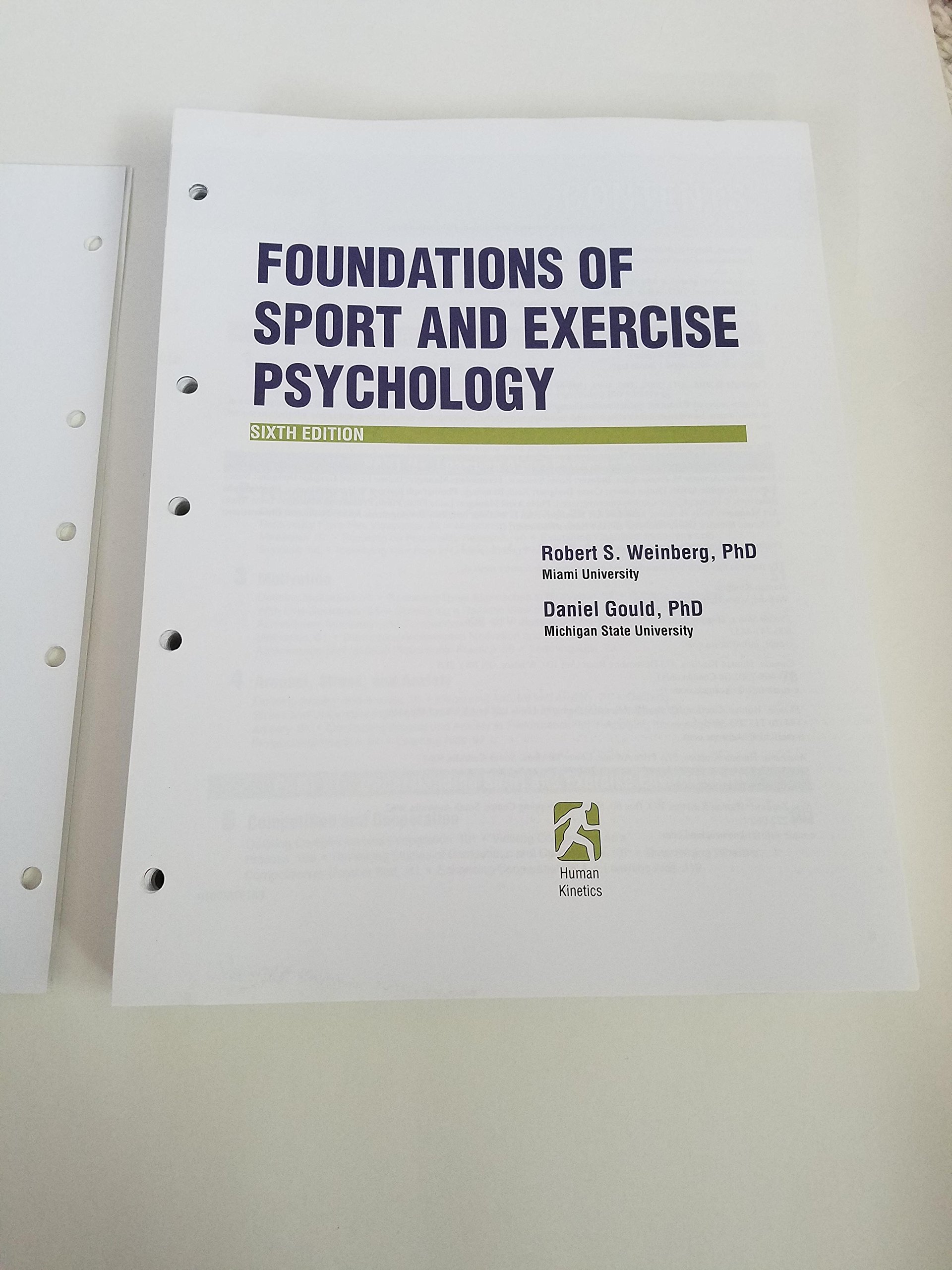 Foundations of Sport and Exercise Psychology With Web Study Guide