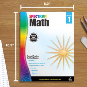 Spectrum 1st Grade Math Workbooks, Ages 6 to 7, Grade 1 Math Workbook, Adding and Subtracting Through 100, Place Value, Fact Families, 2-D and 3-D Shapes - 160 Pages (Volume 2)