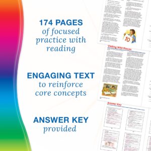 Spectrum Reading Comprehension Grade 5 Workbooks, Ages 10 to 11, 5th Grade Reading Comprehension, Nonfiction and Fiction Passages, Summarizing Stories and Identifying Themes - 174 Pages (Volume 24)