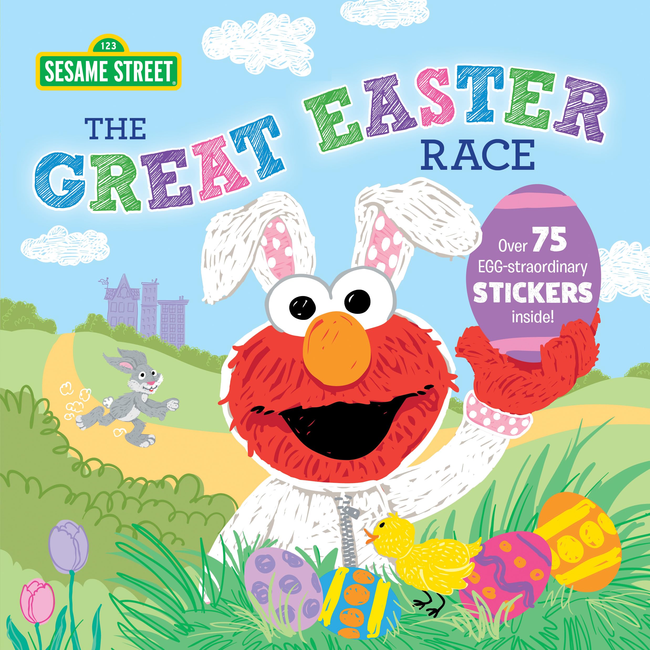 The Great Easter Race!: An Egg-straordinary Spring Story with Elmo, Cookie Monster, and Friends! (Sesame Street Scribbles)