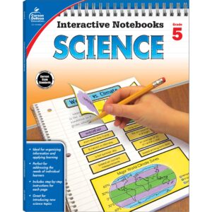 carson dellosa science, grade 5 resource book (interactive notebooks)