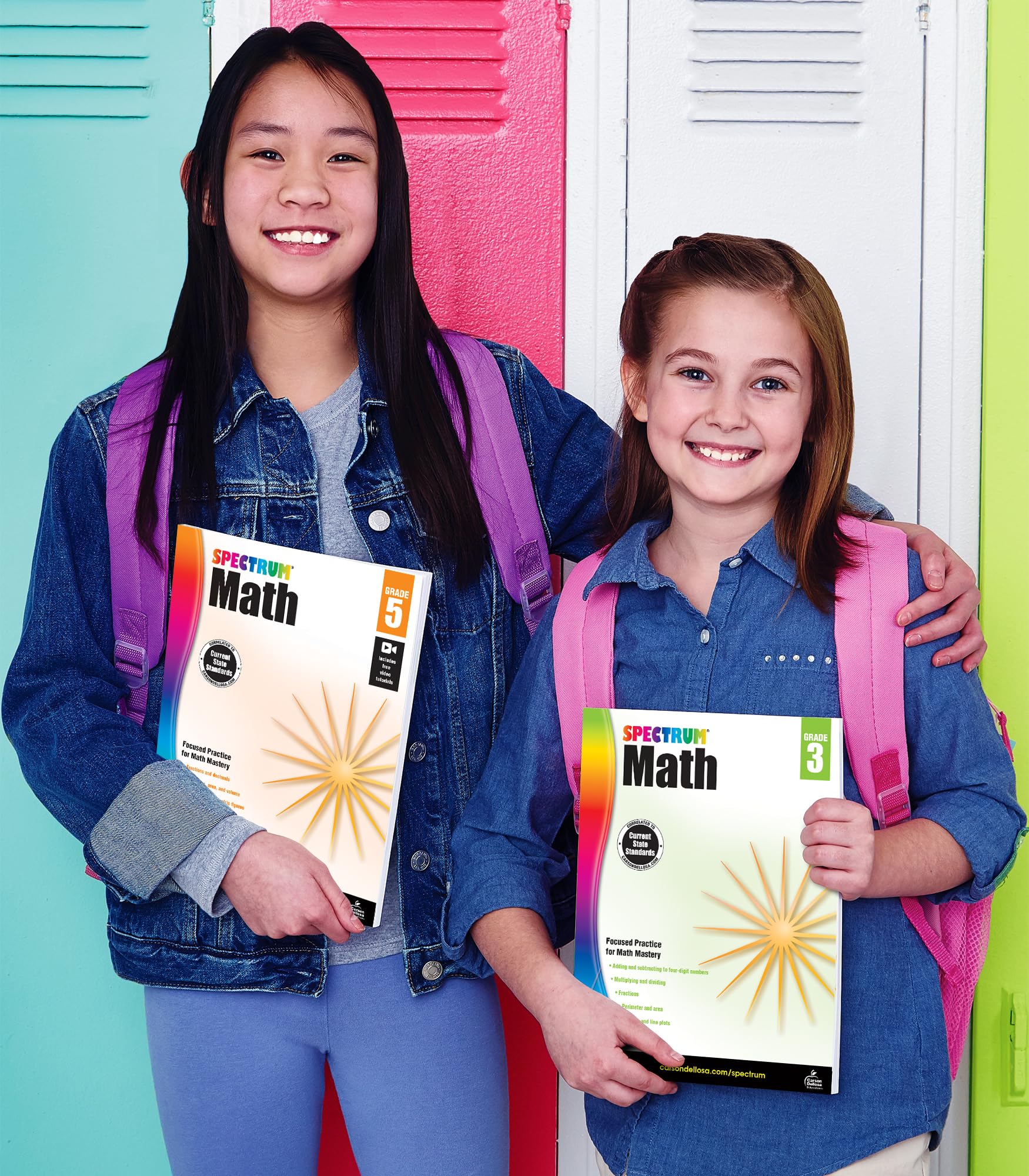 Spectrum 5th Grade Math Workbooks, Ages 10 to 11, Math Workbooks Grade 5 Covering Fractions, Decimals, Algebra Prep, Geometry, and More, Math Book for 5th Graders (Volume 6)