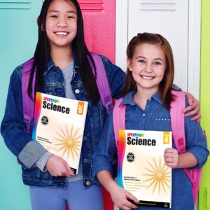 Spectrum 4th Grade Science Workbooks, Ages 9 to 10, 4th Grade Science, Physical, Space, Earth, and Life Science, the History and Nature of Science With Research Activities - 144 Pages