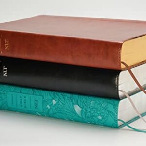 NLT Super Giant Print Bible, Filament Enabled (LeatherLike, Peony Rich Teal, Indexed, Red Letter)