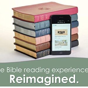 NLT Thinline Reference Bible, Filament Enabled (LeatherLike, Rustic Brown): Includes Free Access to the Filament Bible App Delivering Study Notes, Devotionals, Worship Music, and Video