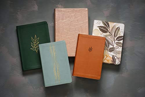 NLT Super Giant Print Bible, Filament Enabled (LeatherLike, Blush Floral, Red Letter): DaySpring Signature Collection