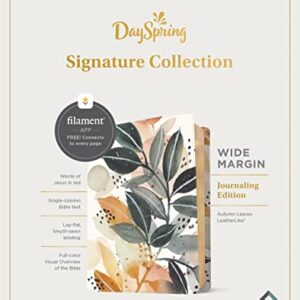 NLT Wide Margin Bible, Filament Enabled (LeatherLike, Autumn Leaves, Red Letter): DaySpring Signature Collection