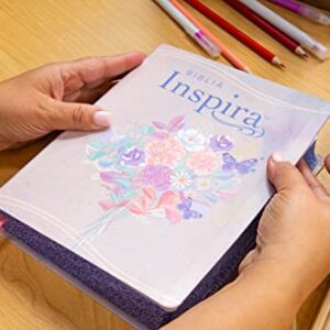 Biblia Inspira NTV (SentiPiel, Acuarela rosa): La Biblia que inspira tu creatividad (Spanish Edition)