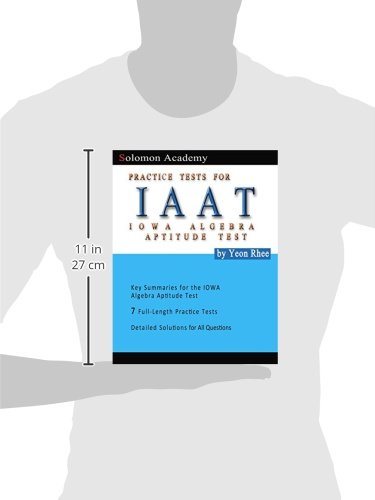 Solomon Academy's IAAT Practice Tests: Practice Tests for IOWA Algebra Aptitude Test