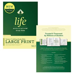 Tyndale NLT Life Application Study Bible, Third Edition, Large Print (Hardcover, Red Letter) – New Living Translation Bible, Large Print Study Bible for Enhanced Readability