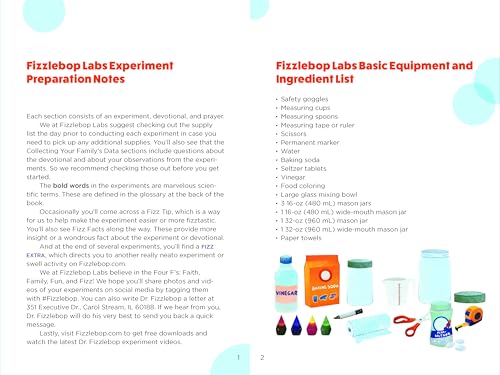 Faith and Science with Dr. Fizzlebop: 52 Fizztastically Fun Experiments and Devotions for Families