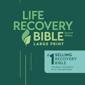 Tyndale NLT Life Recovery Bible (Large Print, Softcover) 2nd Edition - Addiction Bible Tied to 12 Steps of Recovery for Help with Drugs, Alcohol, Personal Struggles - With Meeting Guide