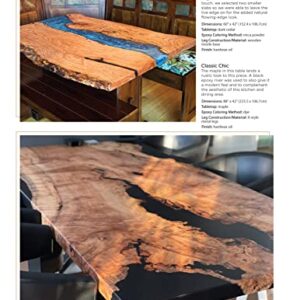 Building Wood and Resin River-Style Tables: A Step-by-Step Guide with Tips, Techniques, and Inspirational Designs (Fox Chapel Publishing) Beginner-Friendly Guide - Make Your Own Live-Edge River Table