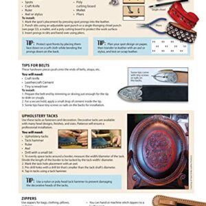 Get Started in Leather Crafting: Step-by-Step Techniques and Tips for Crafting Success (Design Originals) Beginner-Friendly Projects, Basics of Leather Preparation, Tools, Stamps, Embossing, & More