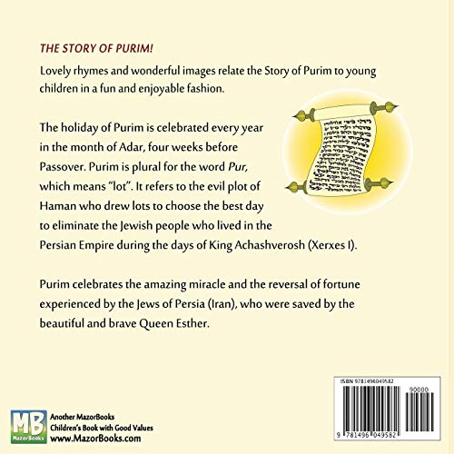 The Purim Story: Picture Books for ages 3-8, Jewish Holidays Series (Jewish Holiday Books for Children)