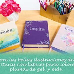 Biblia Inspira NTV (SentiPiel, Acuarela rosa): La Biblia que inspira tu creatividad (Spanish Edition)