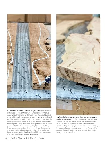 Building Wood and Resin River-Style Tables: A Step-by-Step Guide with Tips, Techniques, and Inspirational Designs (Fox Chapel Publishing) Beginner-Friendly Guide - Make Your Own Live-Edge River Table