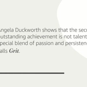 Grit: The Power of Passion and Perseverance